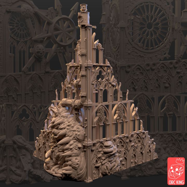 3D Printable Plague God's Ruin - 3D Printable Terrain (Support-Free) 4 ... 3D Printable Plague God's Ruin - 3D Printable Terrain (Support-Free) 4 ...