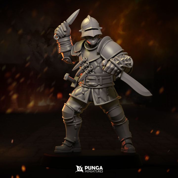 3D Printable Brunn the Bounty Hunter by Punga Miniatures