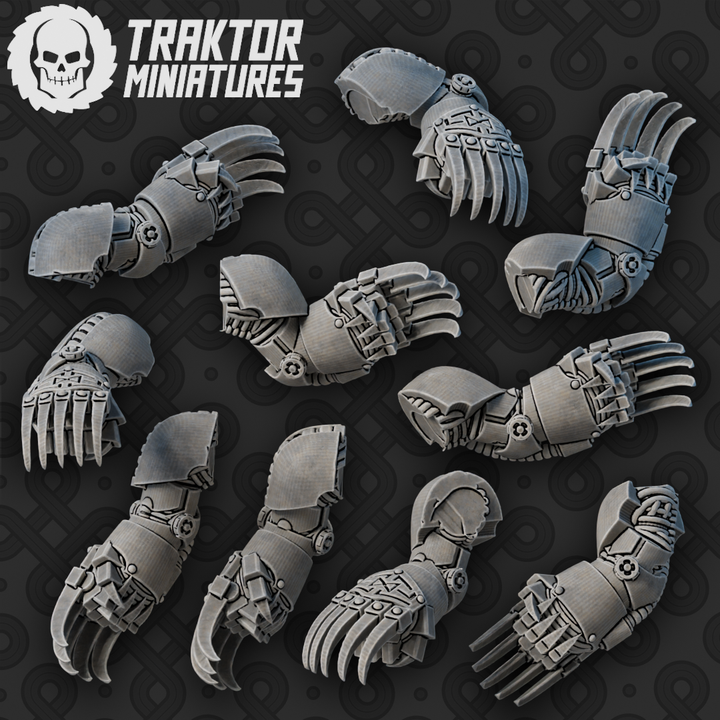 3D Printable Jomsviking Huskarlar Claws by Traktor Miniatures