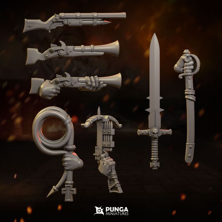 3D Printable Special Weapon Options by Punga Miniatures