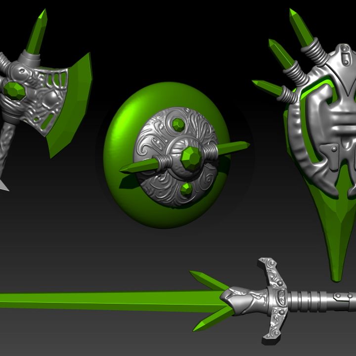 3D Printable Glass set from TES3 Morrowind minifigure custom set by ...