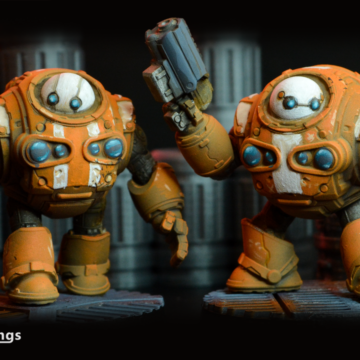 3D Printable Ball Bot Modular Mech - Sample Set by Printed Encounter