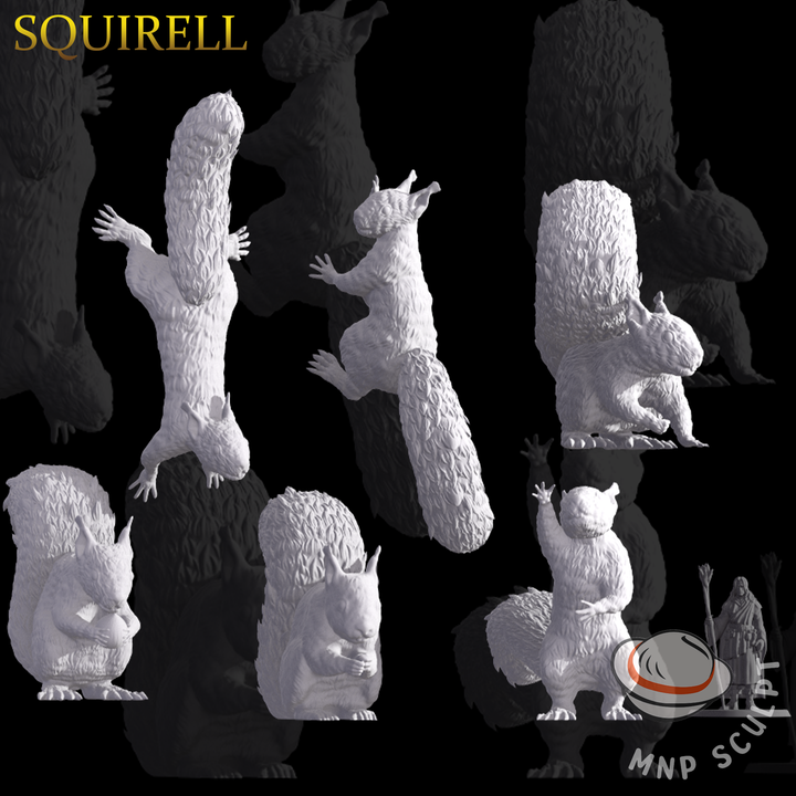 3D Printable Squirell by MNP Sculpt