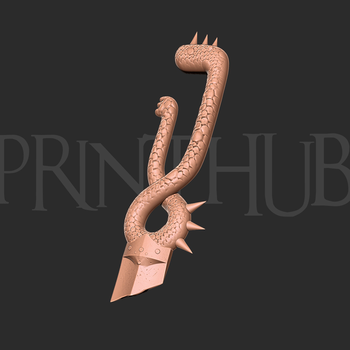 3D Printable Meliodas Dragon handle Sword 3d print model by Printhub