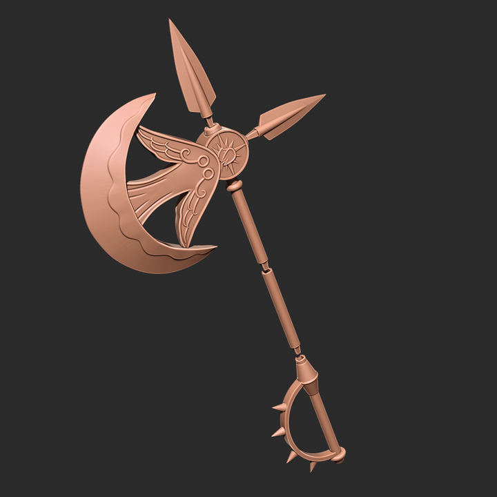 3D Printable Escanor rhitta axe for cosplay prop by Printhub