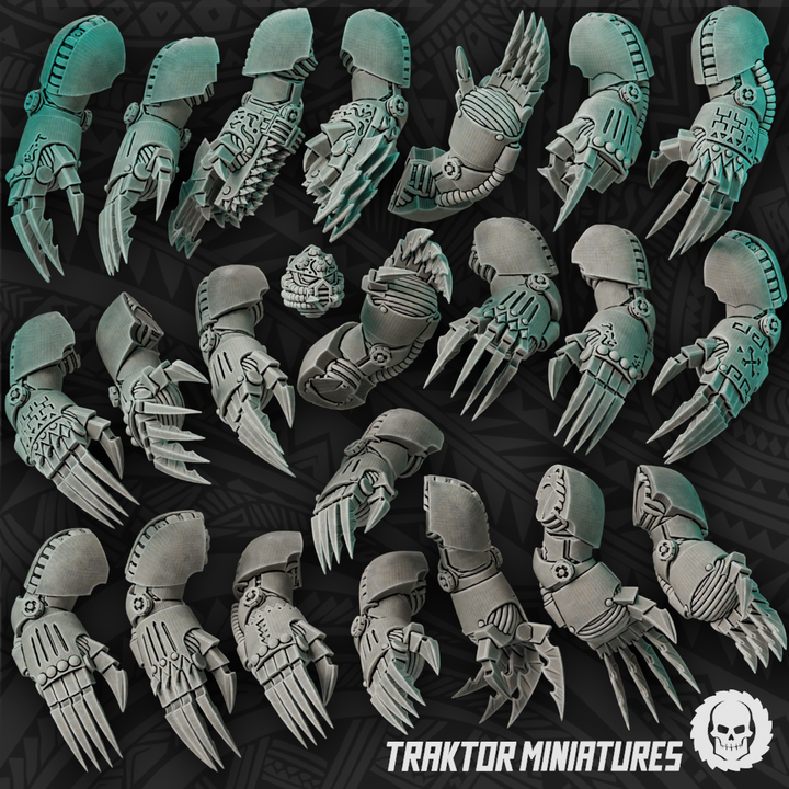 3D Printable Void Shark Heavy Reaper Weapons by Traktor Miniatures