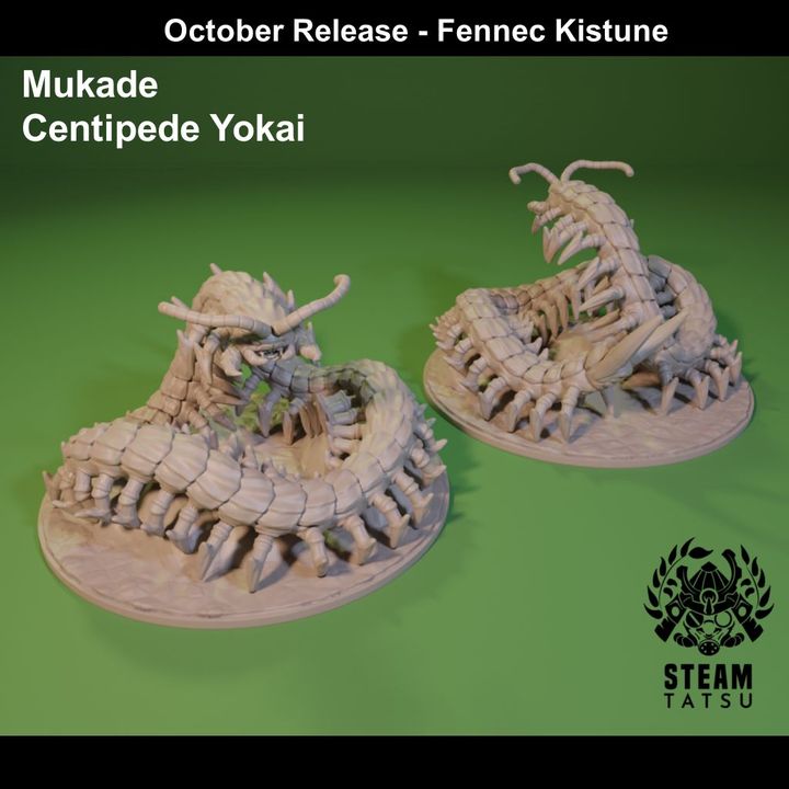 3D Printable Mukade Yokai by Steam Tatsu