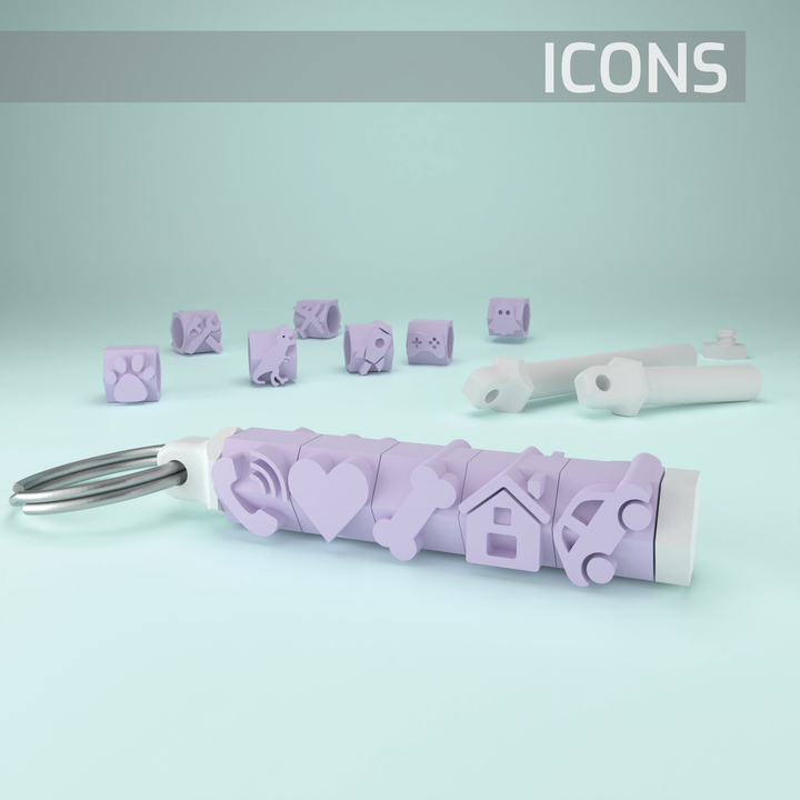 3D Printable Customizable fidget Name keychain spinner - Value pack by ...