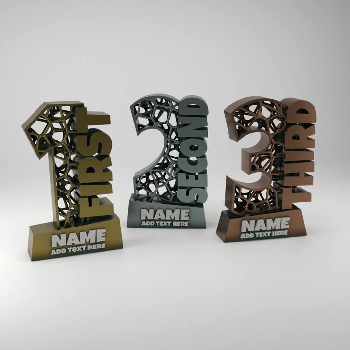 3D Printable Trophy - customizable award - BIONIC DESIGN by Elias