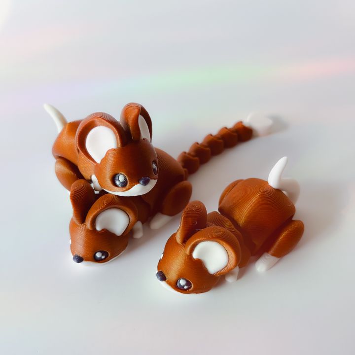 3D Printable Mouse Flexi and Tea Set by Layersingreen