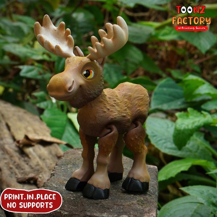3D Printable Flexi Moose by Toonz Factory