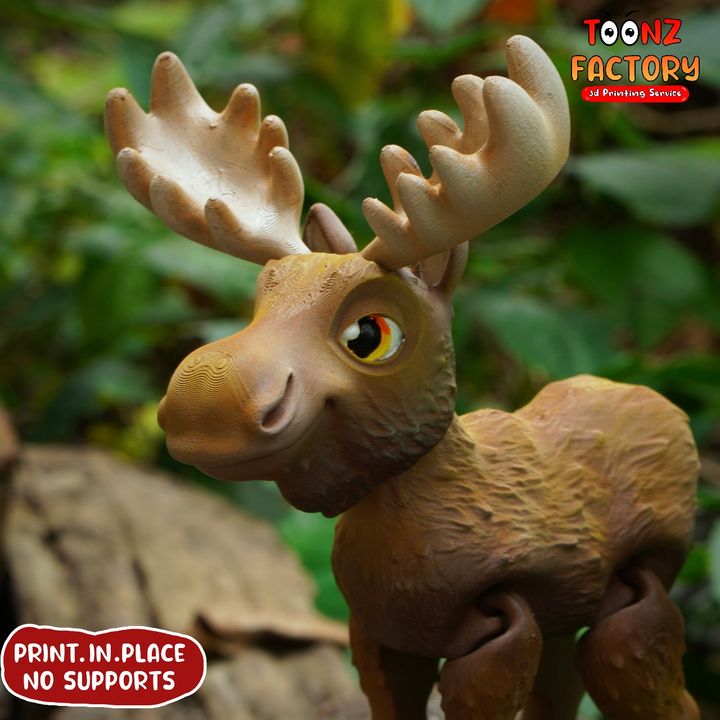 3D Printable Flexi Moose by Toonz Factory