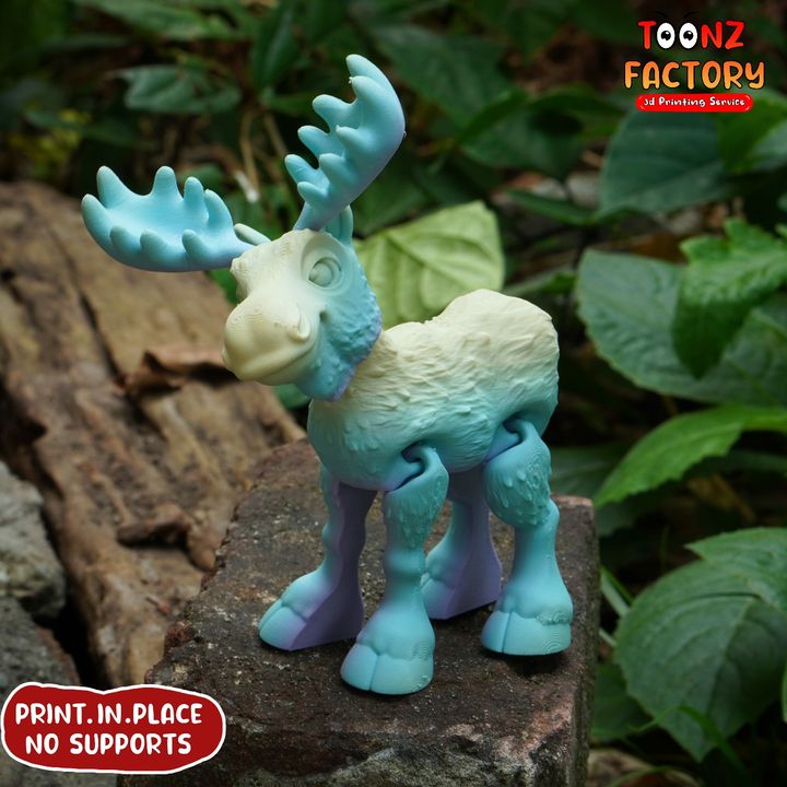 3D Printable Flexi Moose by Toonz Factory
