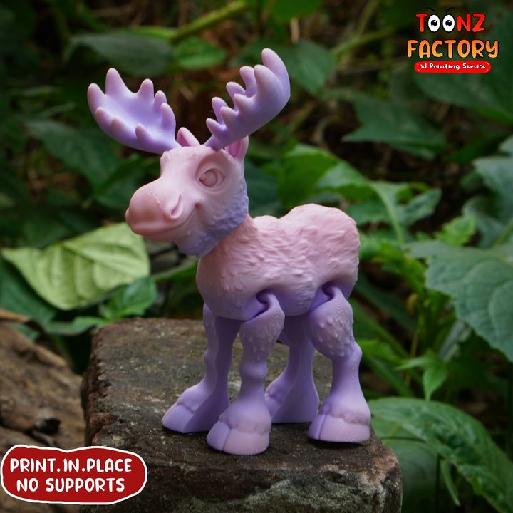 3D Printable Flexi Moose by Toonz Factory