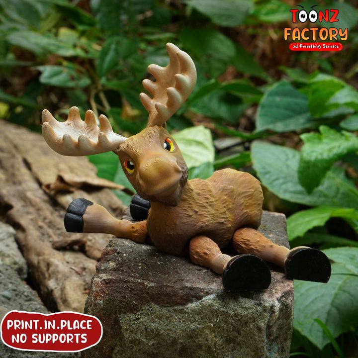 3D Printable Flexi Moose by Toonz Factory
