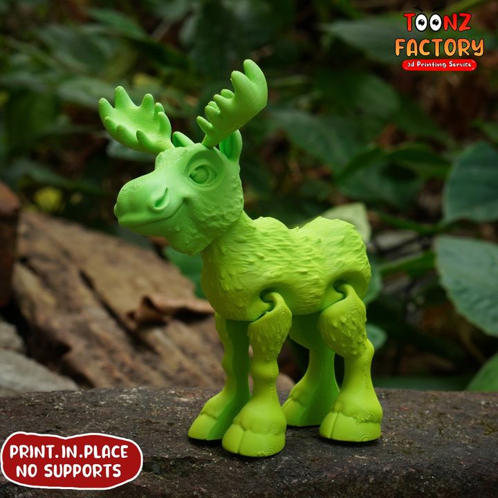 3D Printable Flexi Moose by Toonz Factory