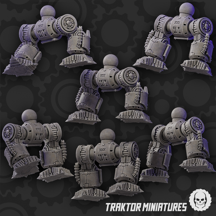 3D Printable Juggernaut C-Class Legs by Traktor Miniatures