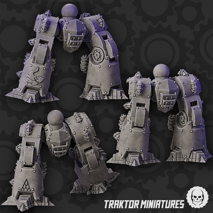 3D Printable Juggernaut M-Class Legs by Traktor Miniatures