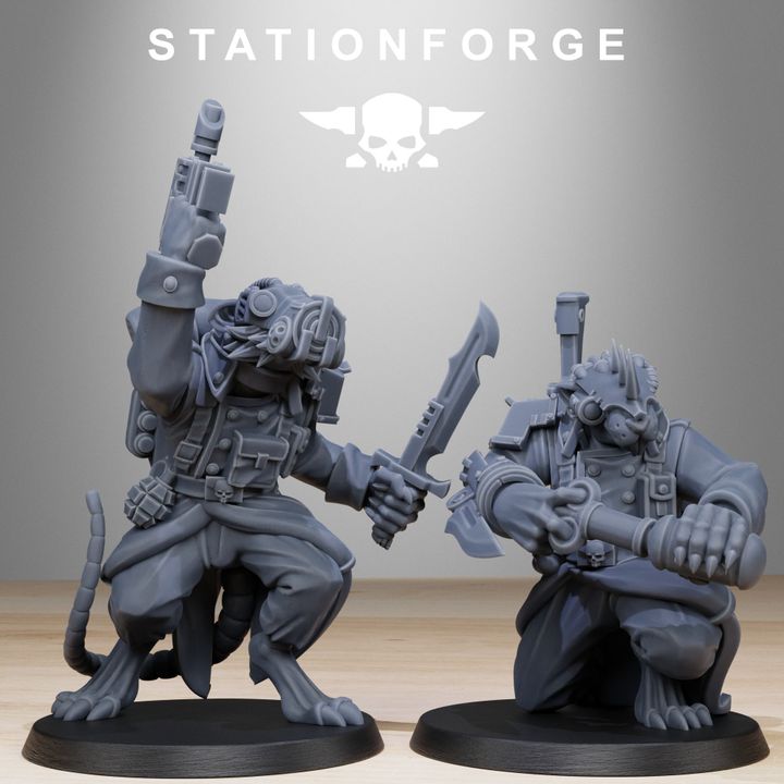 3D Printable GrimGuard Raticus by Station Forge
