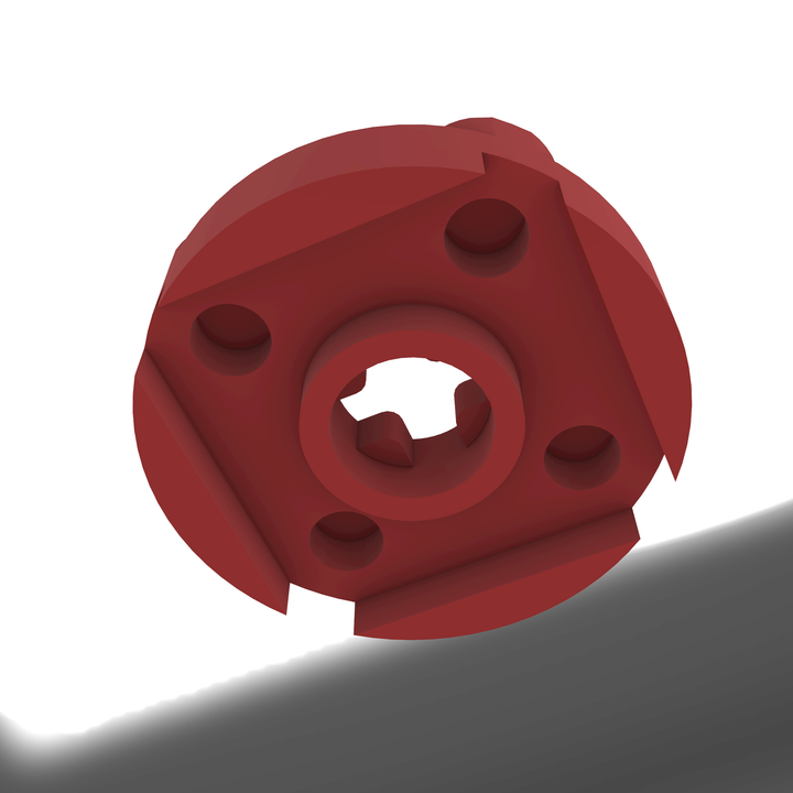 3D Printable LEGO Round Plate - 2X2 by VLAD-MARIUS