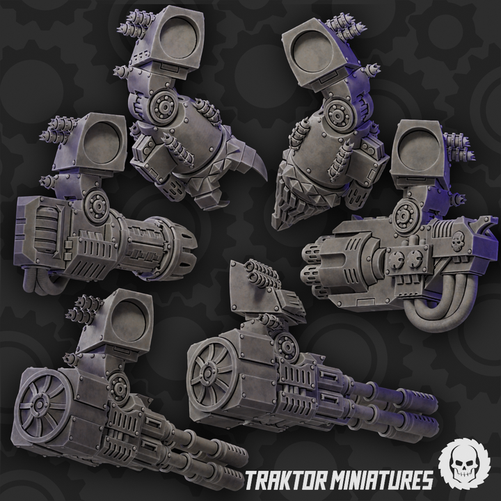 3D Printable Juggernaut M-Class Weapons by Traktor Miniatures
