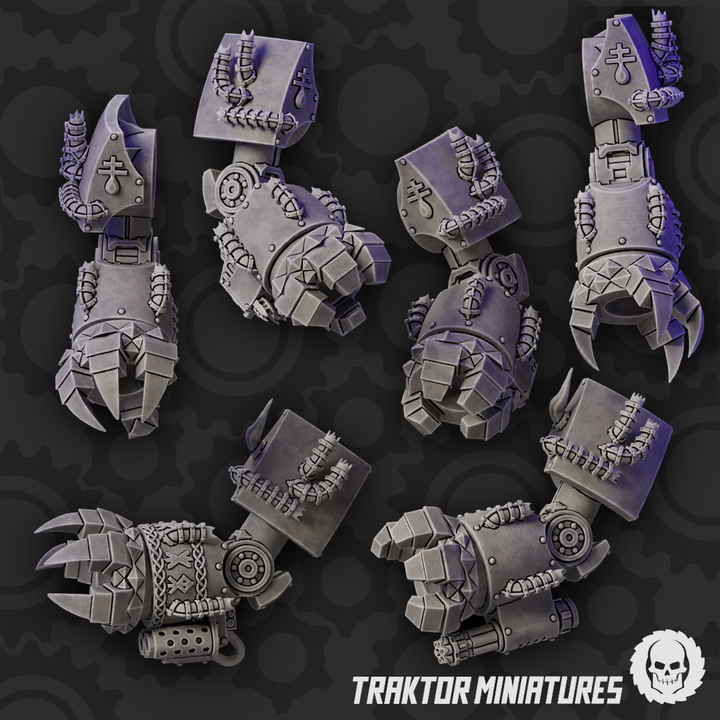 3D Printable Juggernaut Z-Class Melee Weapons by Traktor Miniatures