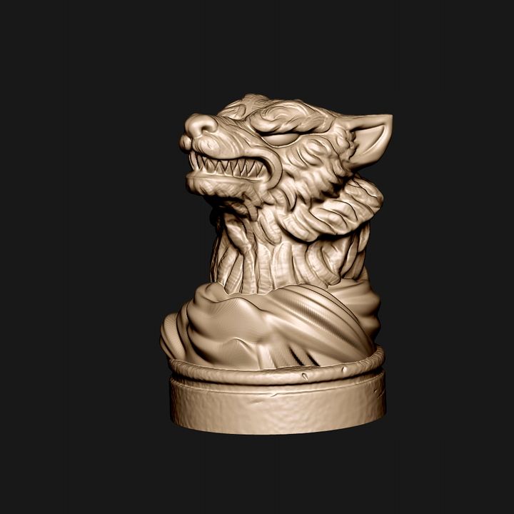3D Printable House Wolf map marker by Fabio Rizzo