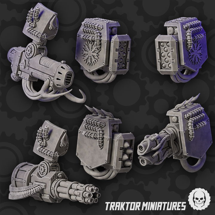 3D Printable Juggernaut Z-Class Ranged Weapons by Traktor Miniatures