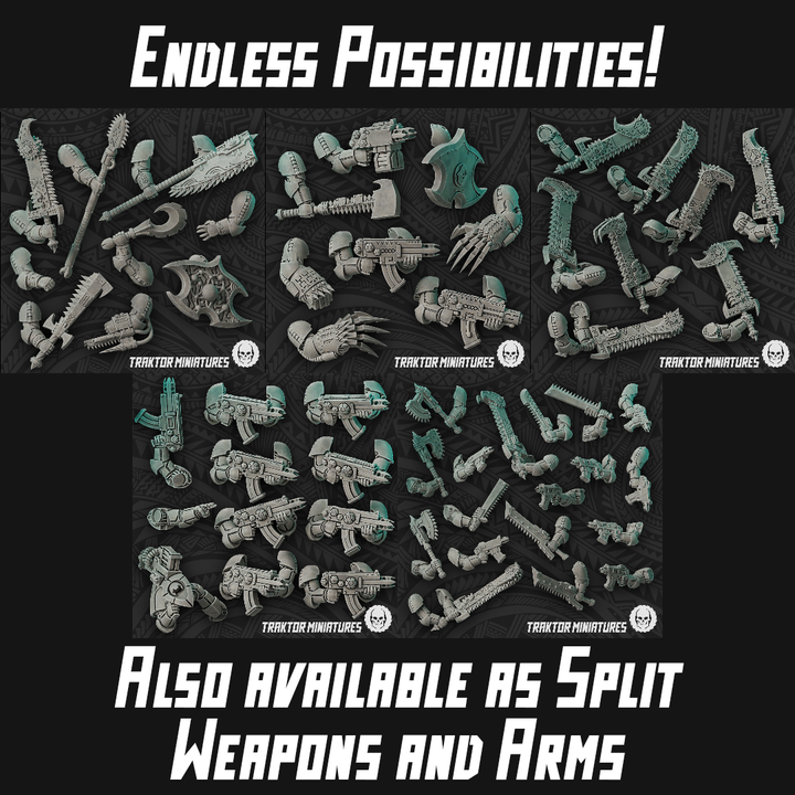 3D Printable Void Shark Mega Bundle | 300+ STLs by Traktor Miniatures