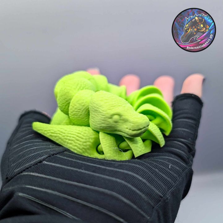 3D Printable Flexi Ball Python Snake by Kirsten M