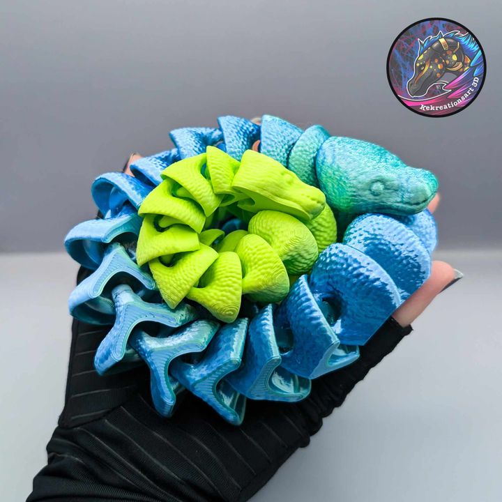 3D Printable Flexi Ball Python Snake by Kirsten M