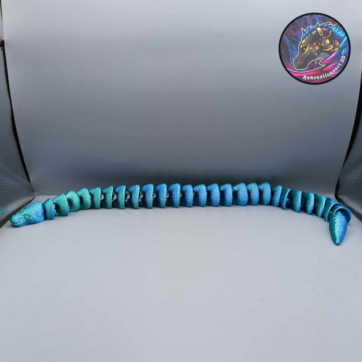 3D Printable Flexi Ball Python Snake by Kirsten M