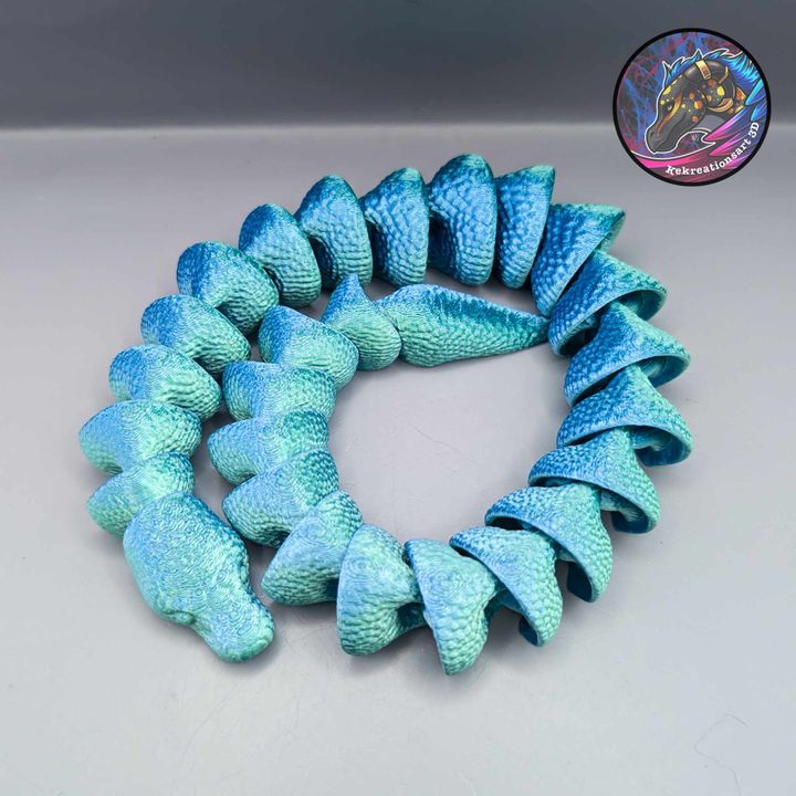 3D Printable Flexi Ball Python Snake by Kirsten M