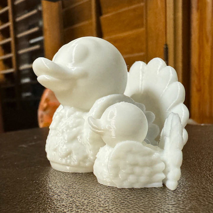 3D Printable Rubber Duck Turkey (Flexi and Nonflexi) by ChibiBestiary