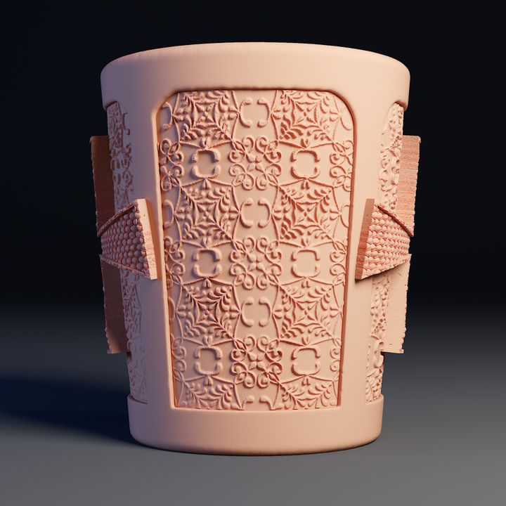3D Printable Templar Dice Cup by Lazy Bear