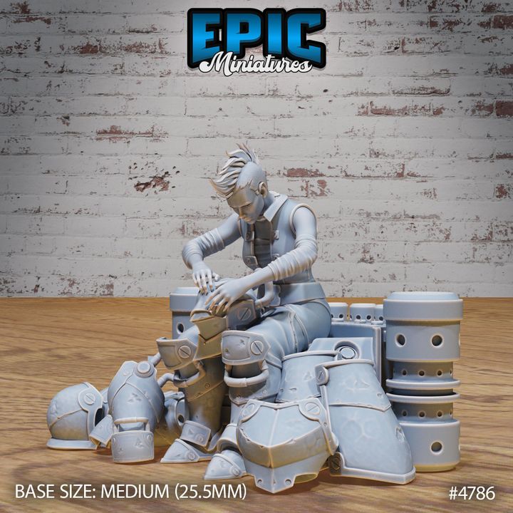 3D Printable Exosuit Artificer Female Maintenance / Heavy Exosuit ...