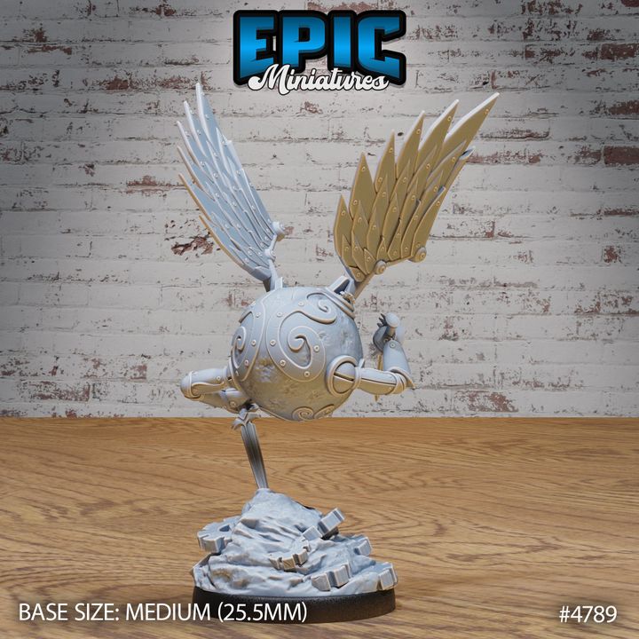 3D Printable Clockwork Mono Drone Winged / Steam Servant / Warrior ...