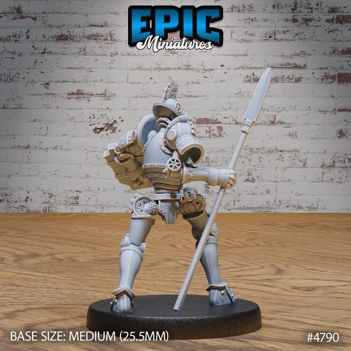 3D Printable Construct Gladiator / Steam Servant / Warrior Control ...