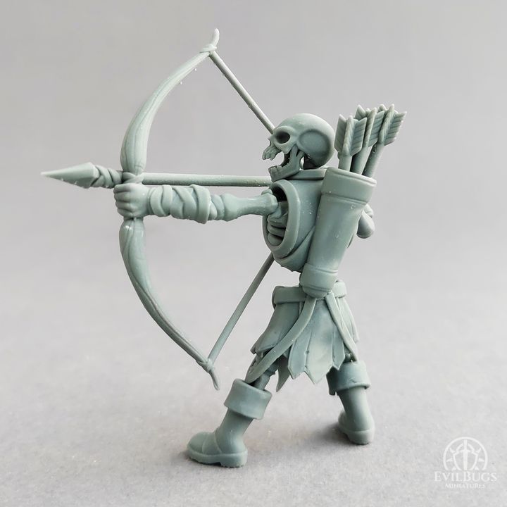 3D Print of Skeleton Bone Shooter 28mm/32mm/54mm by EvilBugs