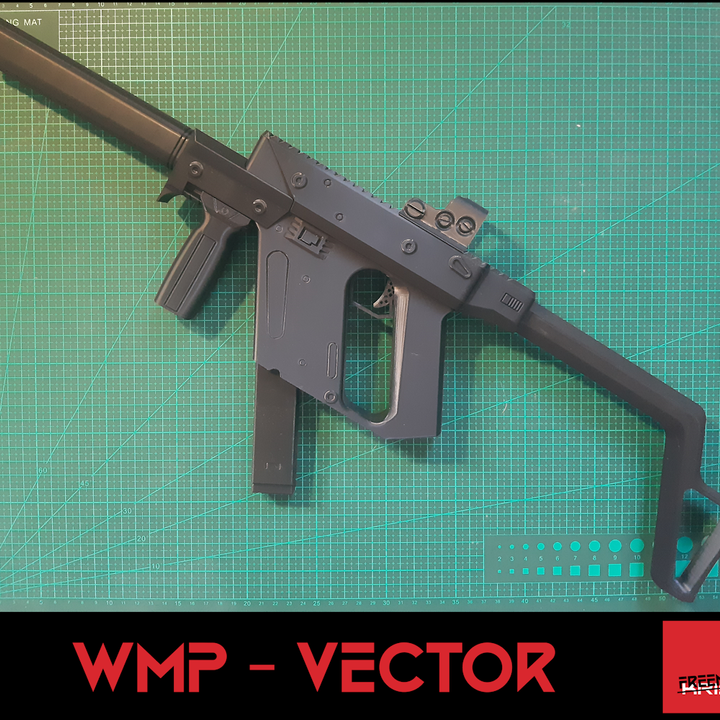 3D Printable WMP VECTOR - WiiMote Pistol Vector Edition by Adam Freeman