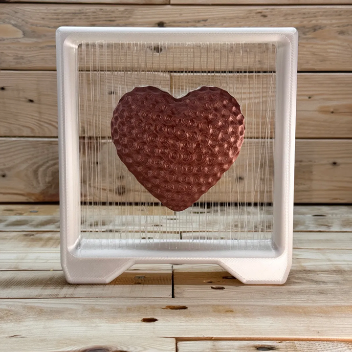 3D Printable Dented Heart String Art by ENIQUE3D