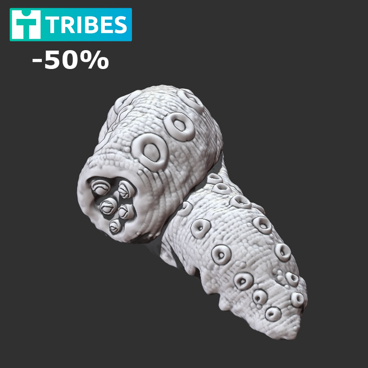 3D Printable Abyss Worm by Sculpting George