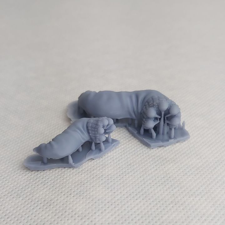3D Printable Swamp Poison Worm by Sculpting George