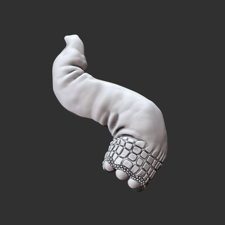 3D Printable Swamp Poison Worm by Sculpting George