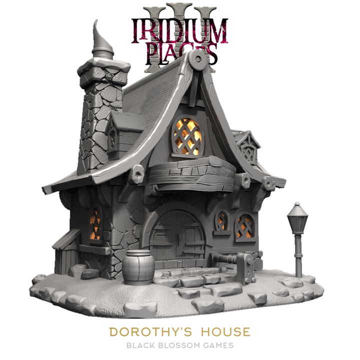 3D Printable IDP03S02 Dorothy's House :: Iridium Places 3 :: Black ...