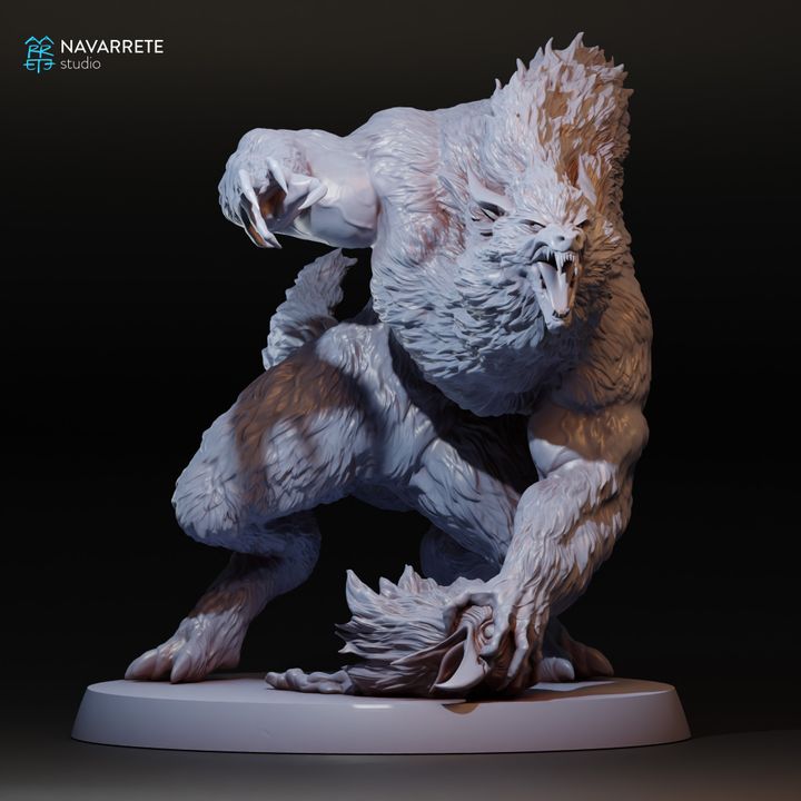 3D Printable Werewolf Lord by Navarrete Studio