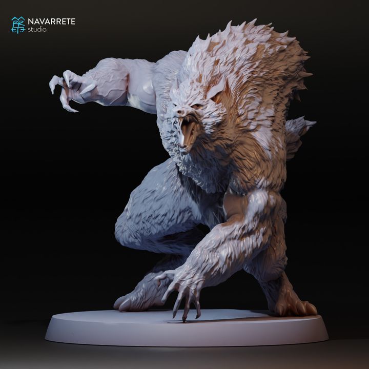 3D Printable Werewolf Lord by Navarrete Studio