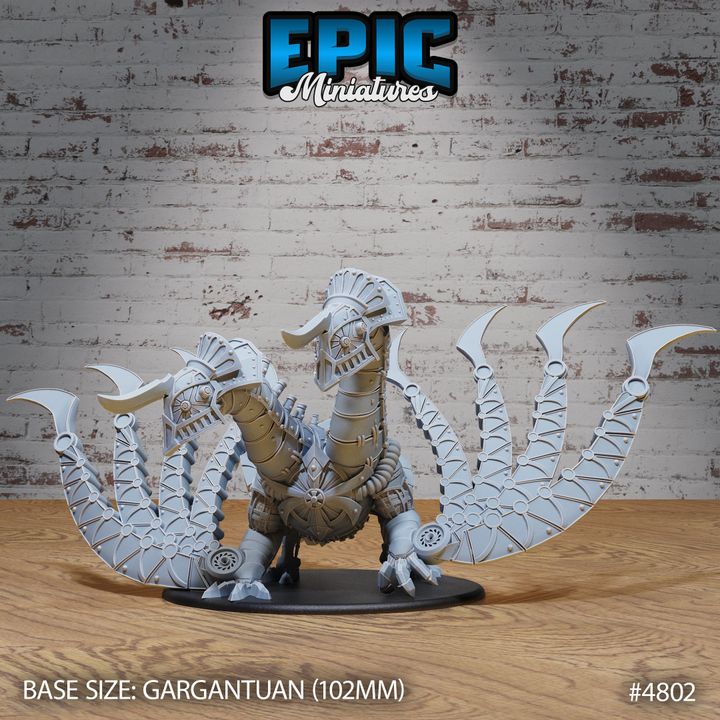 3D Printable Steam Dragon / Legendary Steel Drake / Battle Construct ...