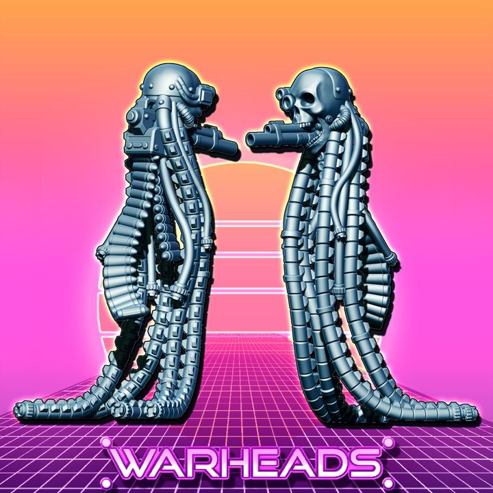 3D Printable Military Mechanical Decapitated Heads! by Orfey