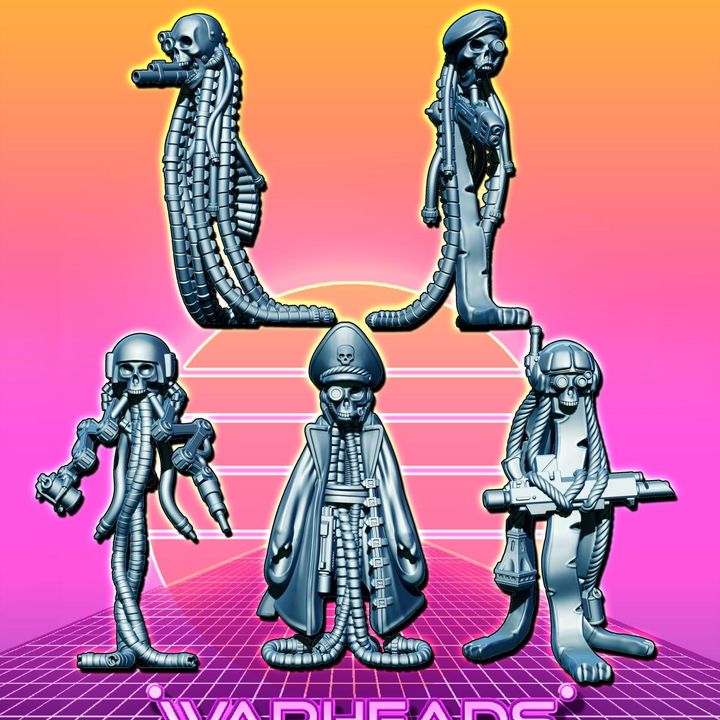 3D Printable Military Mechanical Decapitated Heads! by Orfey